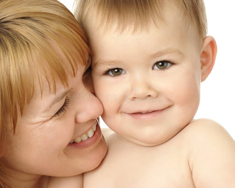 Mother is Looking at Her Happy Child Stock Photo - Image of healthy ...