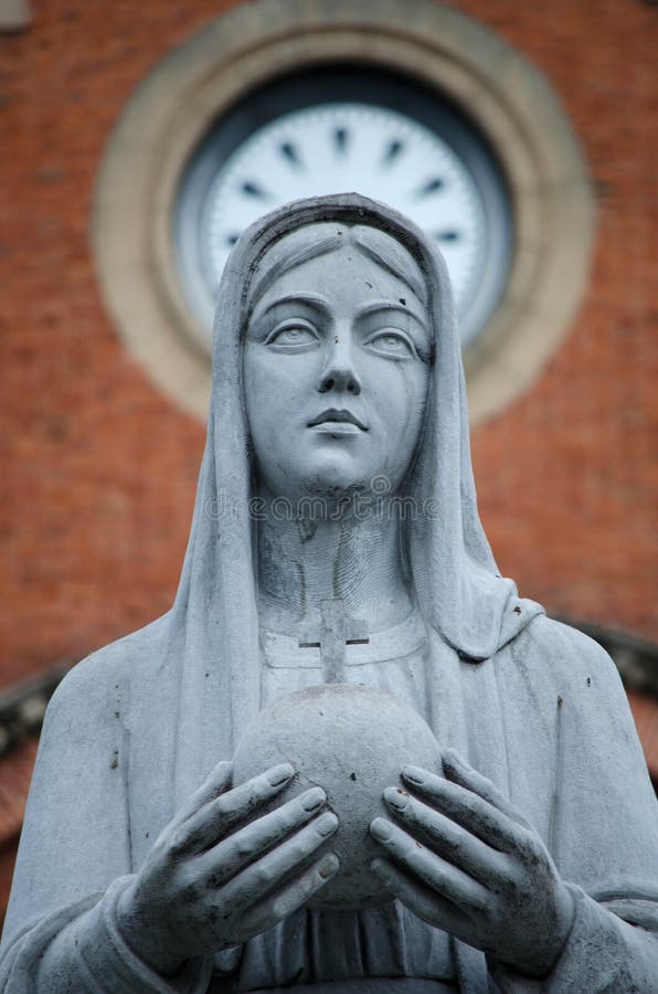 Mother Mary statue stock image. Image of glory, pray - 20679191