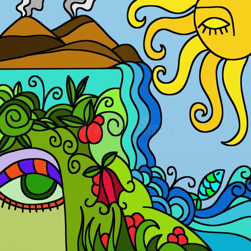 Mother nature stock vector. Illustration of health, love - 3210834