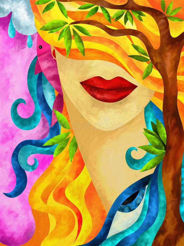 Mother Nature Art Stock Illustrations – 42,629 Mother Nature Art Stock ...