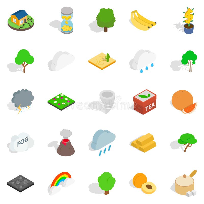 Mother Nature Icons Set, Isometric Style Stock Vector - Illustration of ... Mother Nature Icons Set, Isometric Style Stock Vector - Illustration of ...