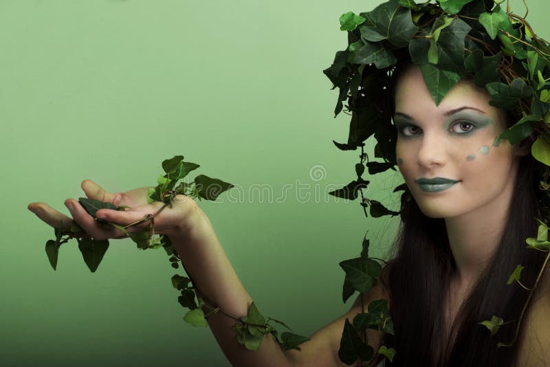 Mother nature with palm up stock image. Image of green - 13759377