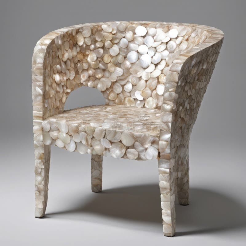 Mother-of-pearl Shell Chair Stock Photo - Image of sophisticated ...