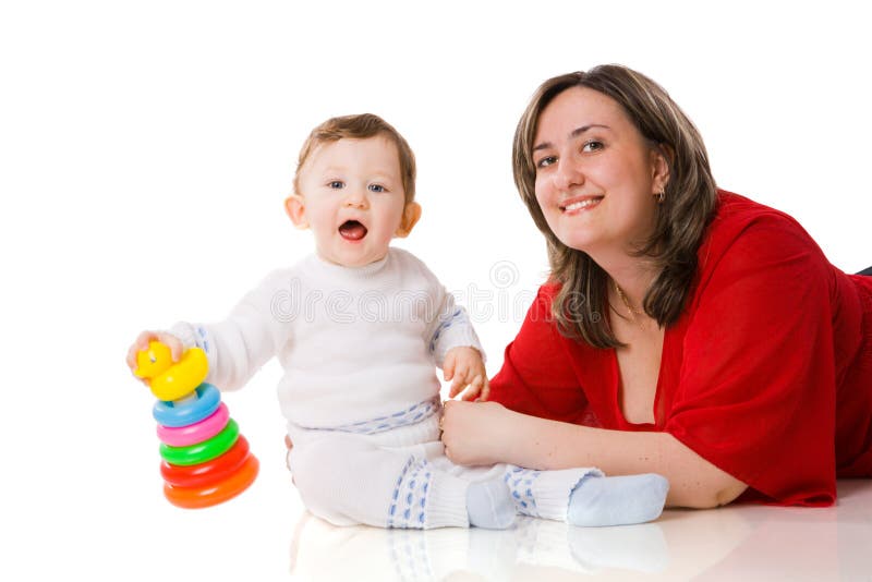 Mother playing with child stock image. Image of family - 10551987
