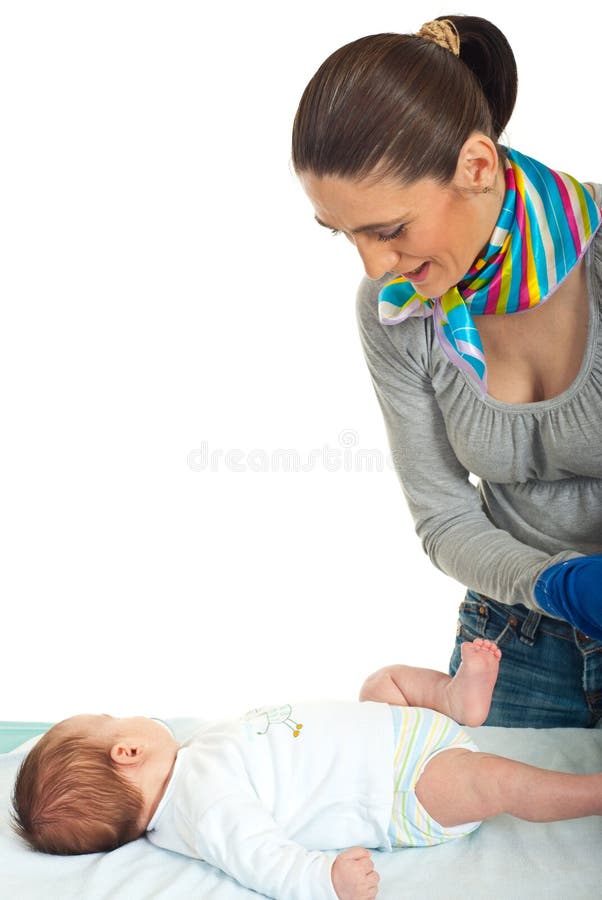 Mother Prepare Change Nappy Stock Photos - Free & Royalty-Free Stock ...