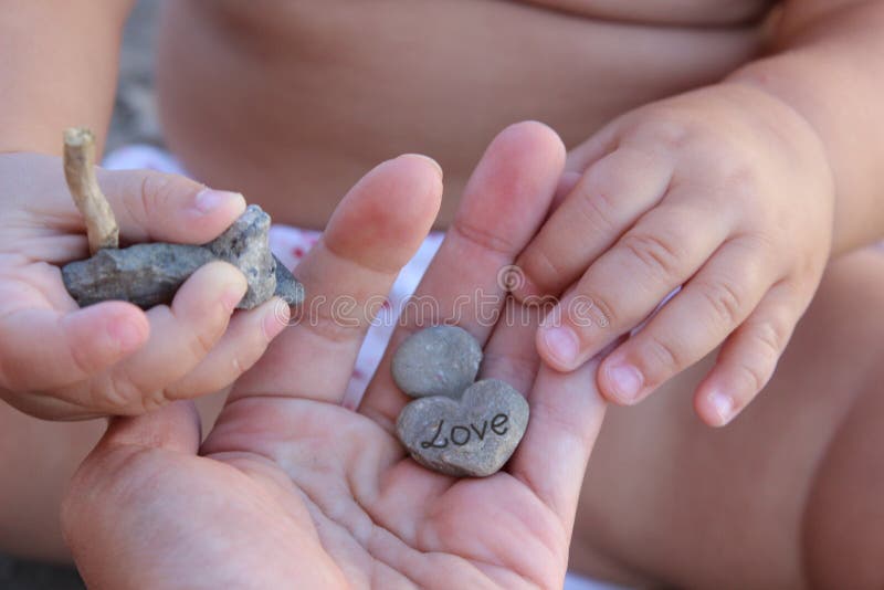 Mother s love stock image. Image of child, girl, heart - 75625421