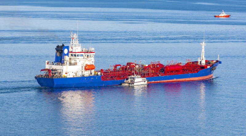 Mother Ship of the Blue Sea Stock Image - Image of ocean, loading ...