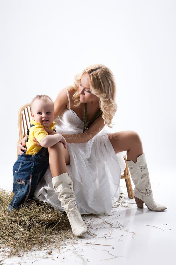 Mother and Son stock photo. Image of isolated, warm, female - 60693774