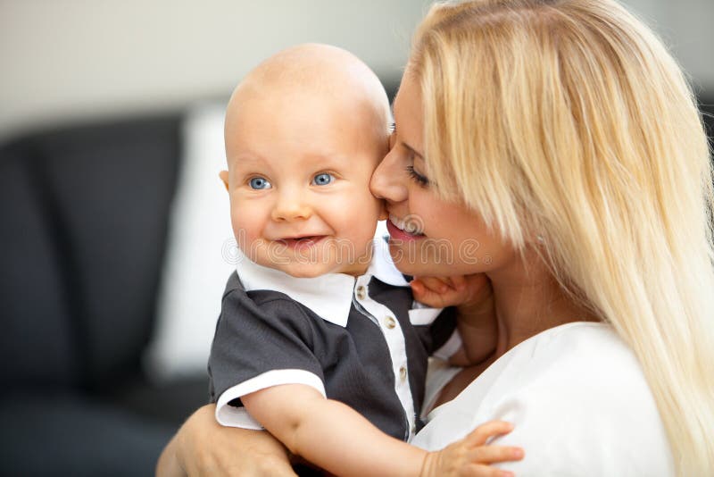 Mother and son stock photo. Image of little, laughing - 33741708
