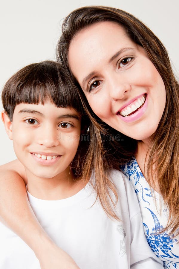 Mother and Son stock photo. Image of pretty, love, smile - 43840320