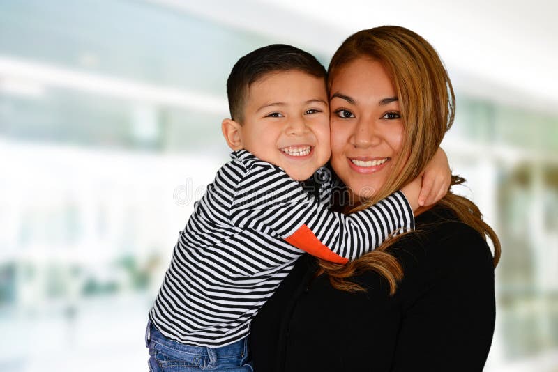Mother and son stock photo. Image of happiness, hugs - 52758012