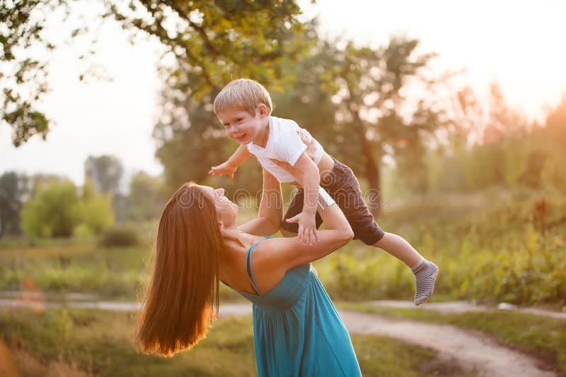 Mother and son having fun stock image. Image of caucasian - 48064757