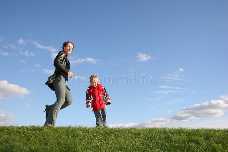 Mother with Son Play on Beach Stock Photo - Image of family, happy: 445982