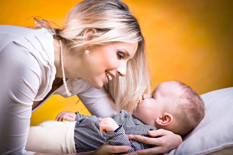 Mother and son portrait stock image. Image of adults - 23234587