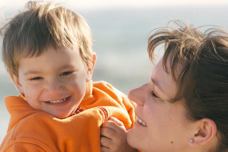 Mother and son portrait stock photo. Image of closeup - 7928998