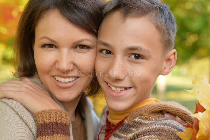 Mother and son portrait stock image. Image of personable - 84646449