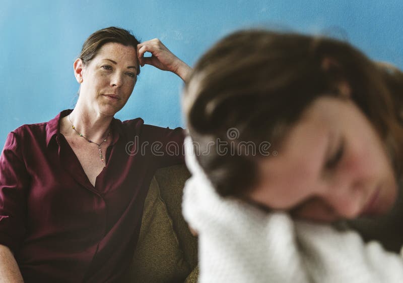 Mother And Teenage Daughter Having An Argument Stock Image Image Of