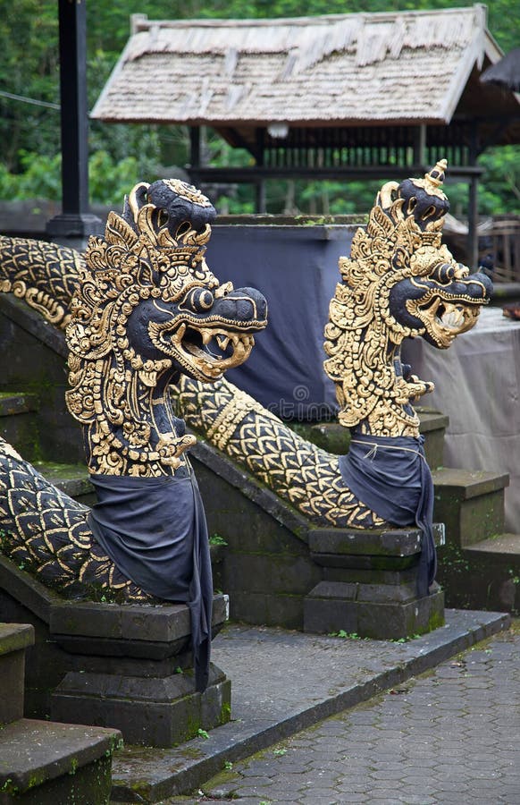 Traditional Balinese Monster Secure the Gate of Temple Stock Image ...