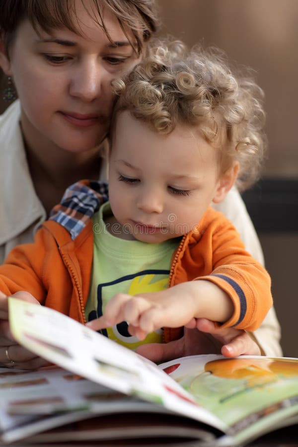 Mother and Toddler with Menu Stock Image - Image of dinner, caucasian ...