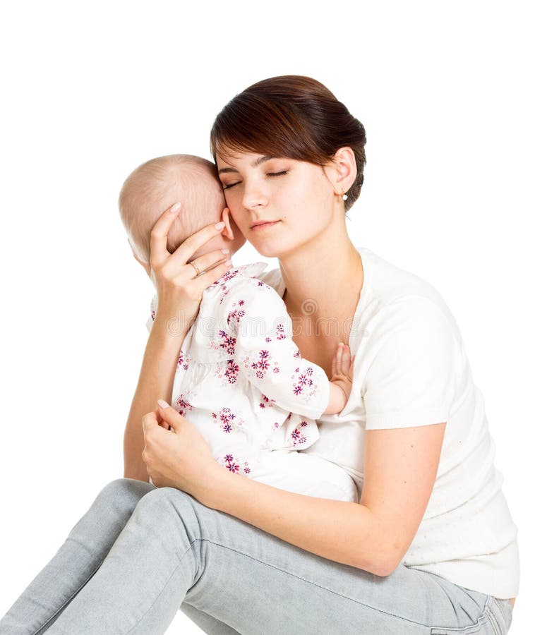 The Portrait Young Daddy and Baby Stock Photo - Image of adult, male ...