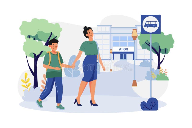 Drop Out of School - Student and Pupil is Falling. Stock Vector ...