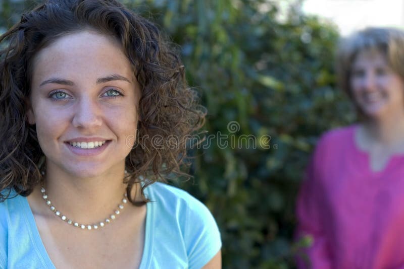 Pretty Mother And Daughter Stock Image Image Of Brunette 508113