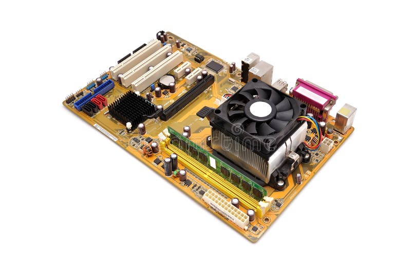 Computer mainboard stock image. Image of hardware, sophisticated - 17815603