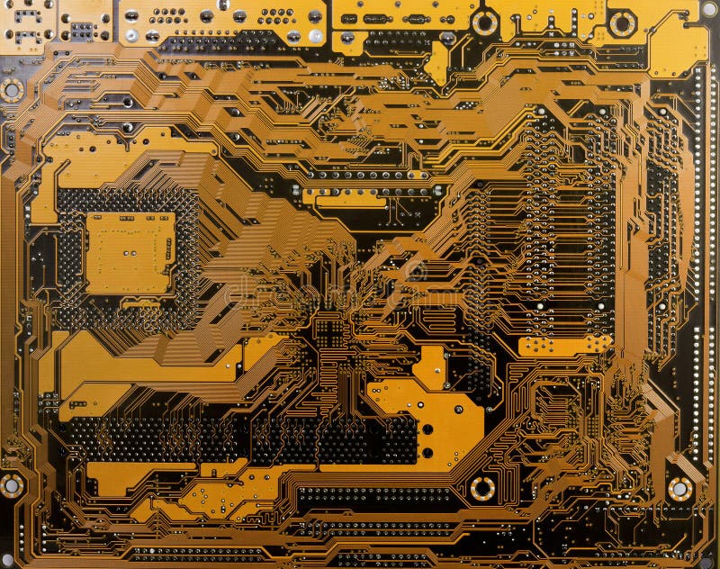 Motherboard As an Abstract Technological Background Stock Photo - Image ...
