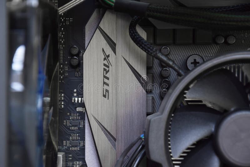 The Motherboard ASUS STRIX is Installed in the System Unit. Editorial ...
