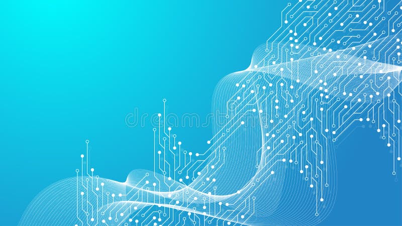 Motherboard Background with Circuit Board Electronic Elements ...