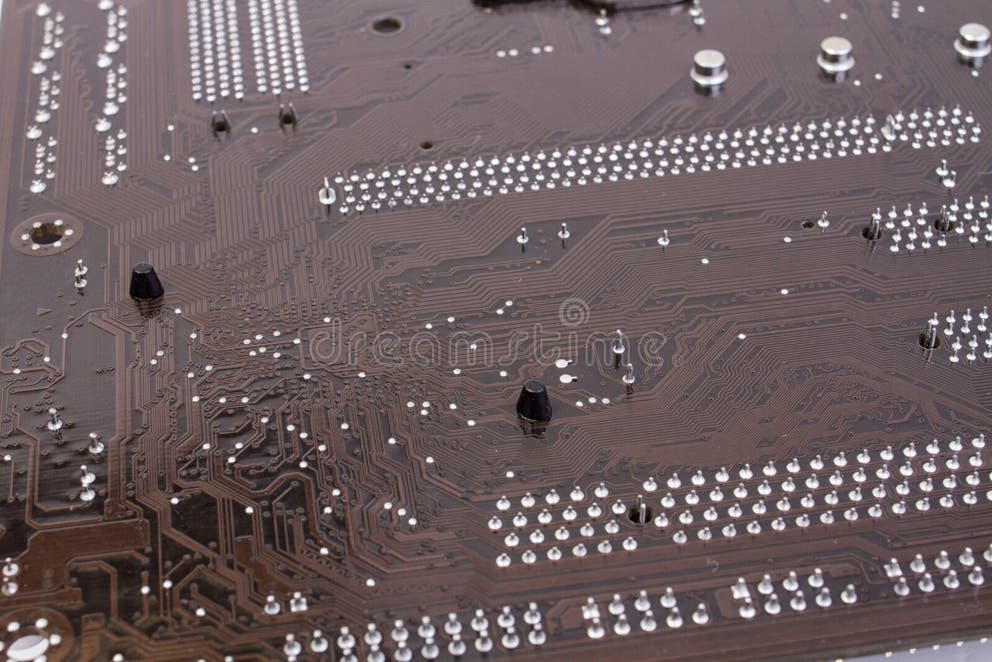 Motherboard backside stock photo. Image of electronics - 67527854