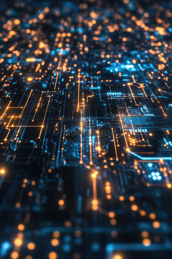 Motherboard with Chip Components Stock Photo - Image of technology ...