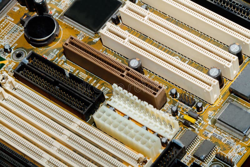 Motherboard close up stock photo. Image of motherboard - 100586206