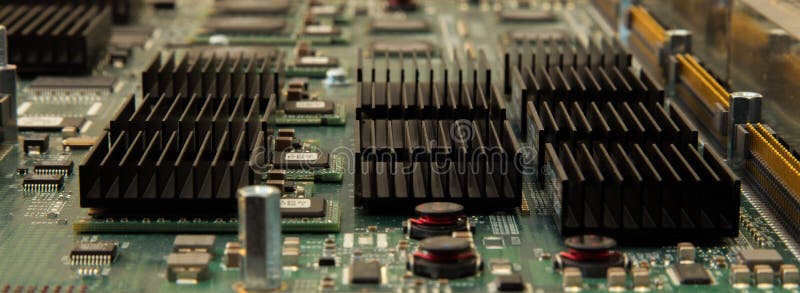 Motherboard closeup stock image. Image of computer, electronics - 31754715