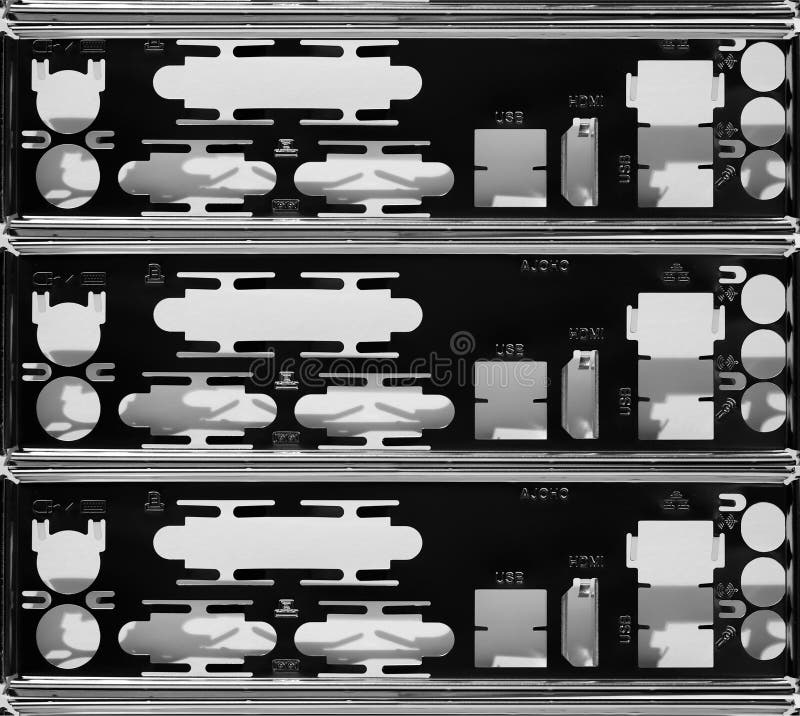 Computer Back Panel stock image. Image of technology, electricity - 1631335