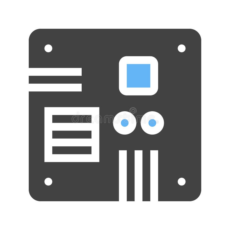 Motherboard, Computer, Circuit Stock Vector - Illustration of computer ...
