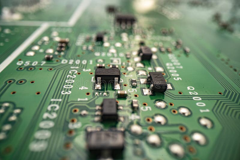 Motherboard Digital Chip Close Up Electrons Circuit Board Electronic ...