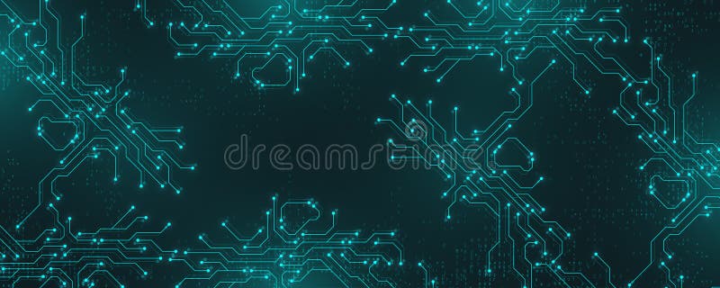 Circuit Board Digital Abstract Background. Motherboard Technology ...