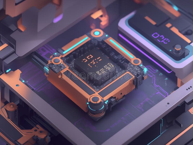 Motherboard Digital Chip. Technology Science Background. Integrated ...