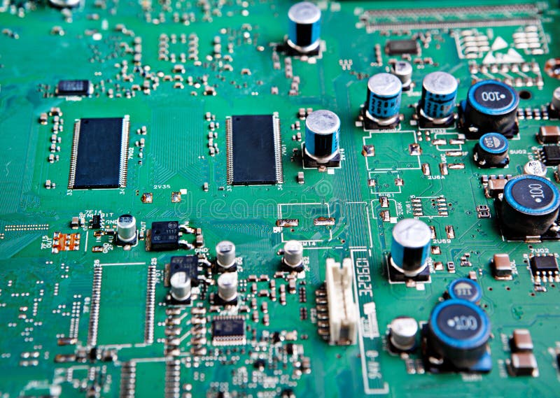 Motherboard Electronic Board Stock Photo - Image of detail, technology ...