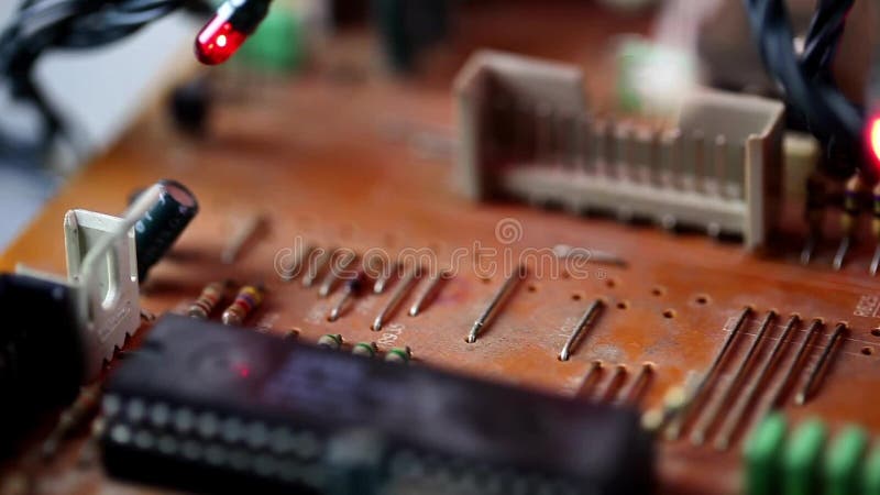 Motherboard, Technology and Digital Programming Hologram Isolated on ...