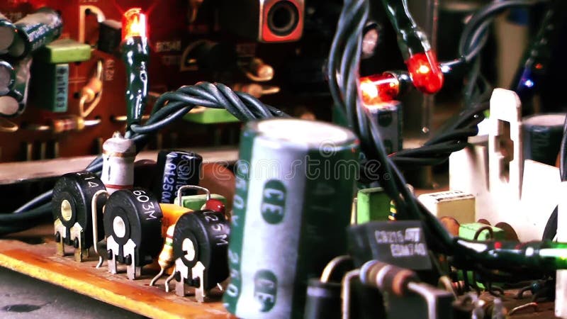 Motherboard Electronic Hardware Technology Stock Video - Video of ...