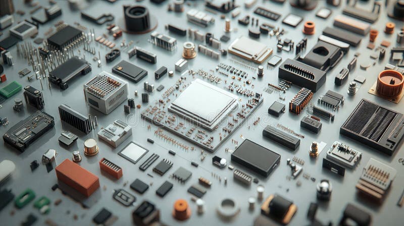 211 Motherboard Cpu Gpu Ram Electronic Components Stock Photos - Free ...