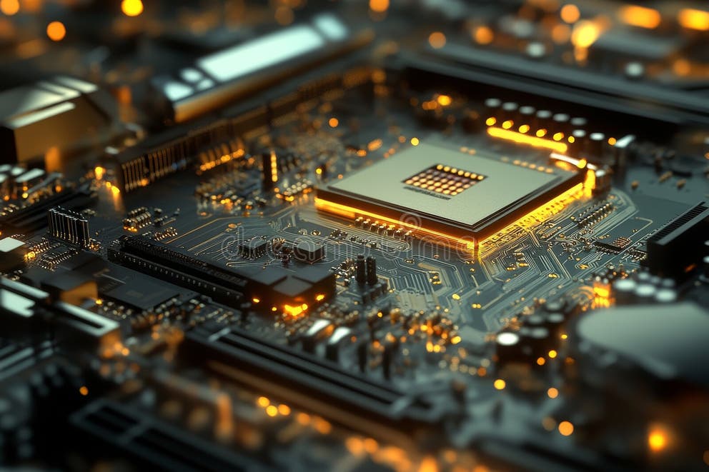 Motherboard Featuring Installed Graphics Processing Unit Essential ...