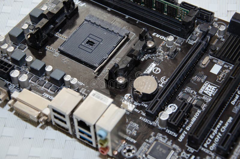 Motherboard and Memory in the Laptop. Computer Repair and Maintenance ...