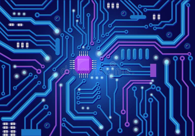 Motherboard Pcb Background. Circuit Board Texture, Computer Digital ...