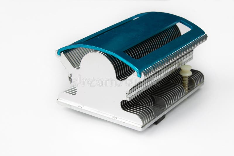 Motherboard Radiator on White Background Stock Photo - Image of ...
