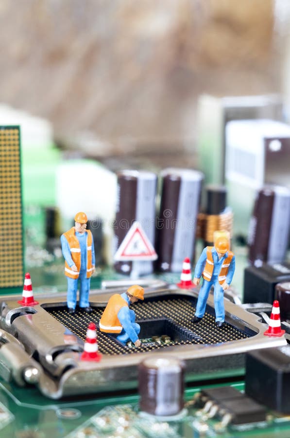 Motherboard Repairing Concept Stock Photo - Image of microchip ...