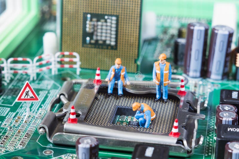 Motherboard Repairing Concept Stock Photo - Image of hardware, chip ...