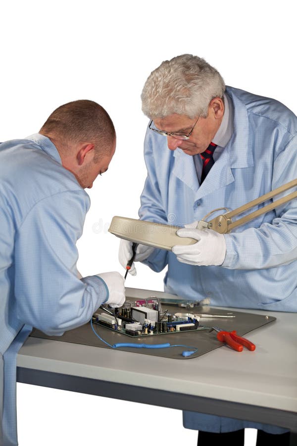 Motherboard repairs stock image. Image of center, examine - 18186041